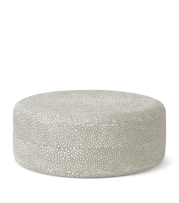 Aerin Set Of 4 Shagreen Coasters - Ivory