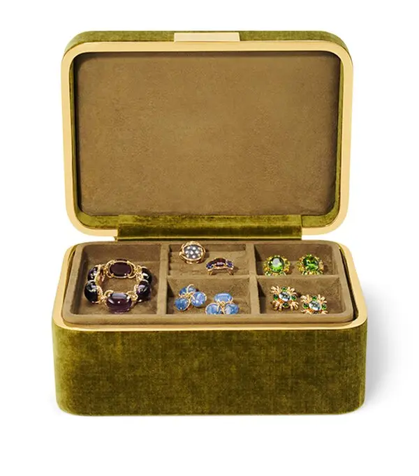 Aerin Velvet Beauvais Jewellery Box