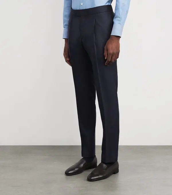 Brioni Wool Pleated Melbourne Trousers