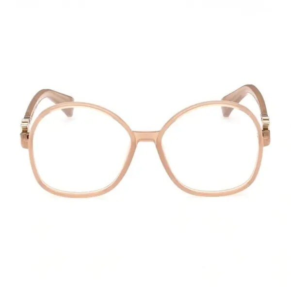 Max Mara Oversized Round Eyeglasses - Beige