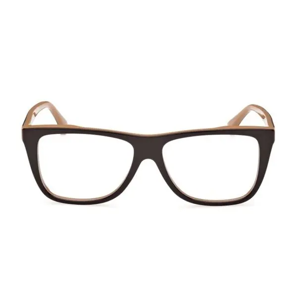 Max Mara Full Rim Rectangle Eyeglasses - Brown