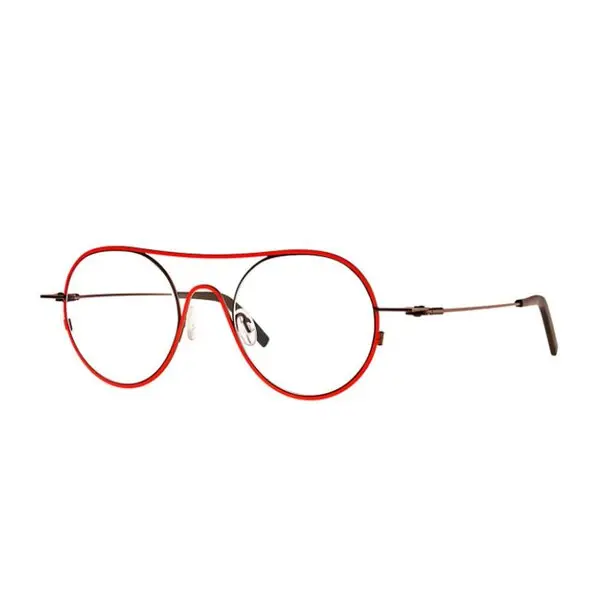 THEO EYEWEAR Isobar 387 Fluo/burnt Matte Eyeglasses - Red