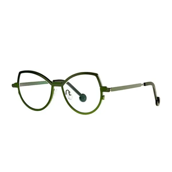 THEO EYEWEAR Strip 485 Sanremo Eyeglasses - Olive Green