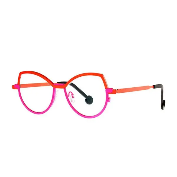 THEO EYEWEAR Strip 487 Eyeglasses - Fuchsia