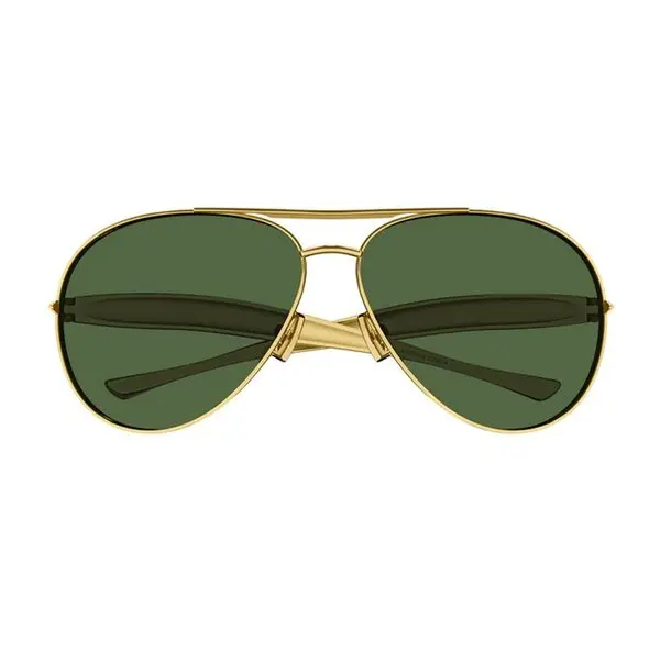 Bottega Veneta Metal Frame Sunglasses - Gold
