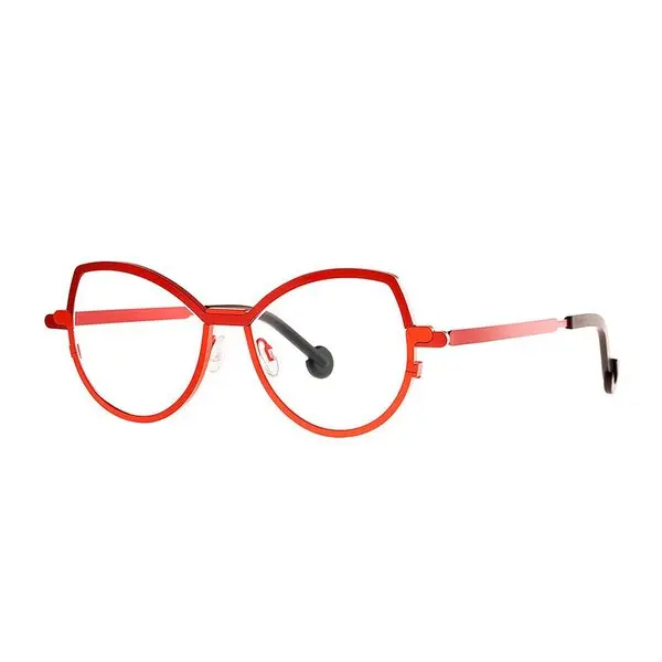 THEO EYEWEAR Strip Cat-eye Eyeglasses - Red