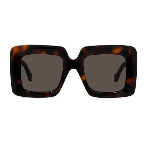 Loewe Oversized Square Frame Sunglasses - Havana