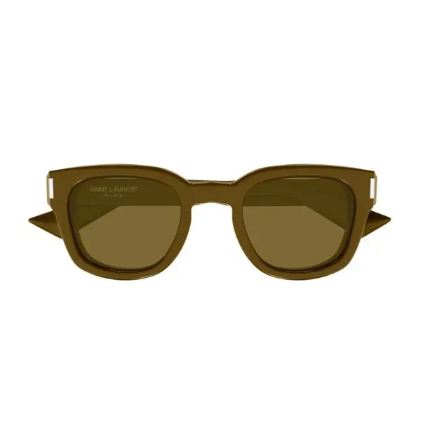 Saint Laurent Linea Corner Angle Sunglasses - Brown