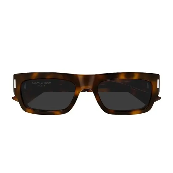 Saint Laurent Linea Corner Angle Sunglasses - Havana