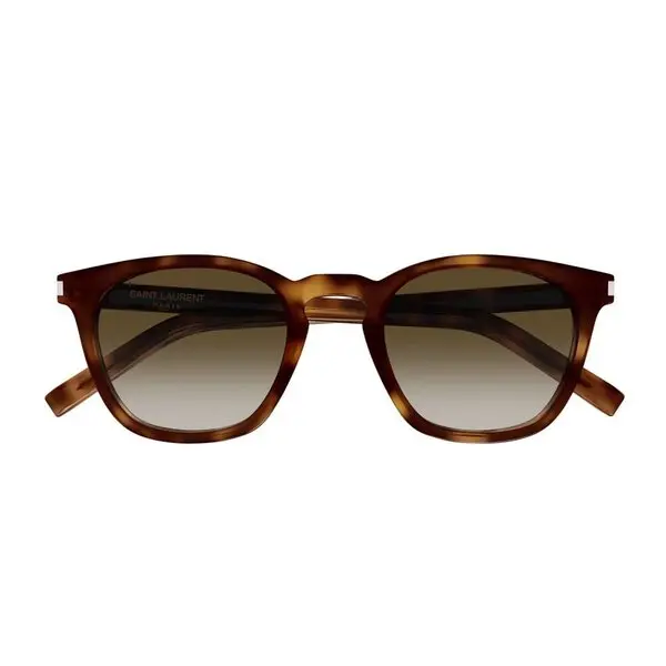 Saint Laurent Sl 28 Linea Corner Angle Sunglasses - Havana