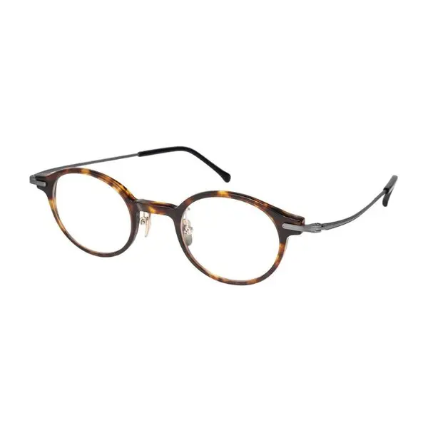 MASUNAGA Round Frame Eyeglasses - Brown