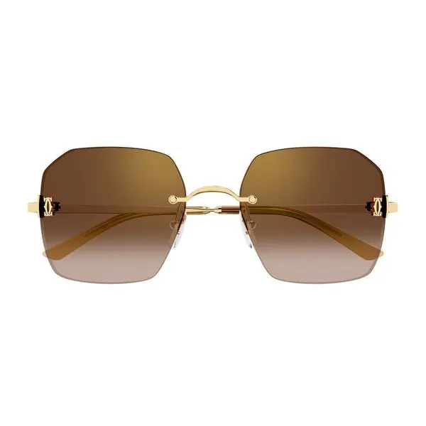 CARTIER C De Sunglasses - Gold