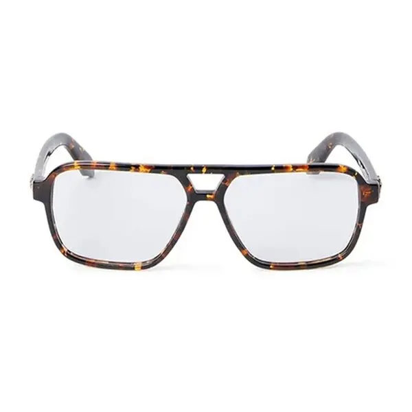 Off White Squared Acetate Frame - Havana