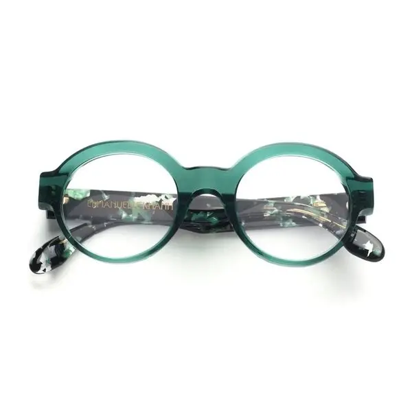 EMMANUELLE KHANH Round Frame Optical Glasses - Green