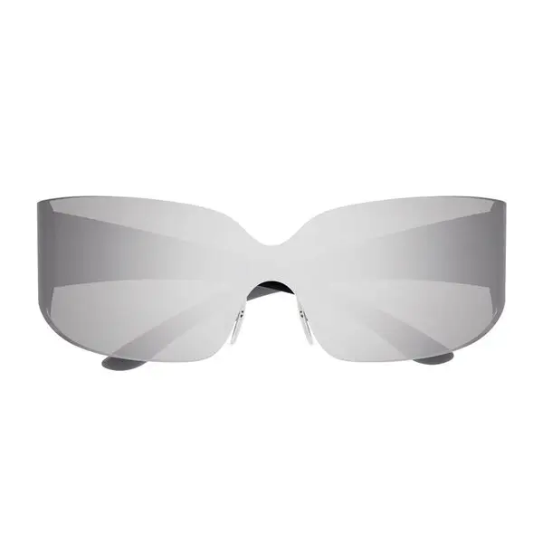 Balenciaga Mirrored Sunglasses - Silver