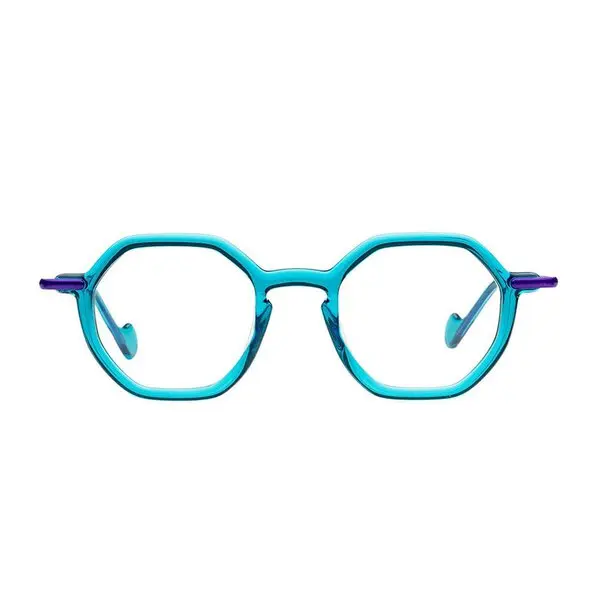 MATTTEW Geometric Acetate Frame - Turquoise