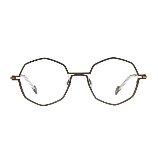MATTTEW Hexagonal Eyeglasses - Brown