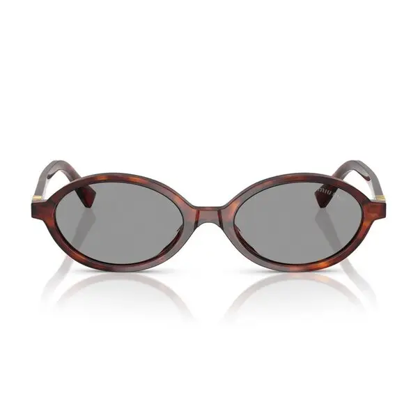 Miu Miu Oval Sunglasses - Brown