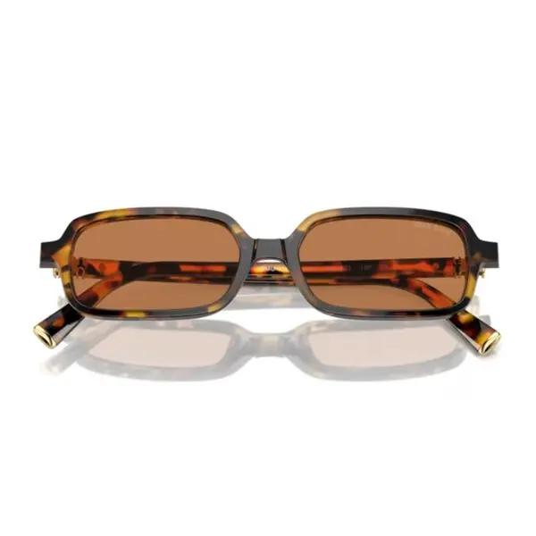 Miu Miu Rectangle Sunglasses - Havana