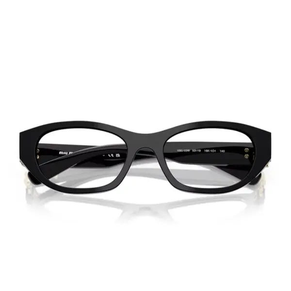 Miu Miu Oval Eyeglasses - Black