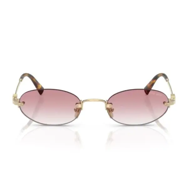 Miu Miu Logo Sunglasses - Gold