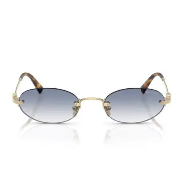 Miu Miu 0mu A54s Logo Sunglasses - Gold