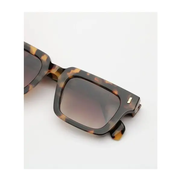 GAST Havana Rectangular Sunglasses