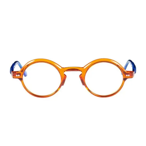 MATTTEW Round Frame In Dark Acetate - Orange