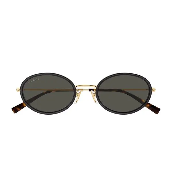 Gucci Gg1980s Linea Emblem Sunglasses - Gold