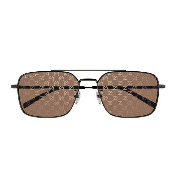 Gucci Gg1957sa Linea Institutional Logo Sunglasses - Gunmetal