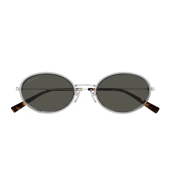 Gucci Gg1980s Linea Emblem Sunglasses - Gray