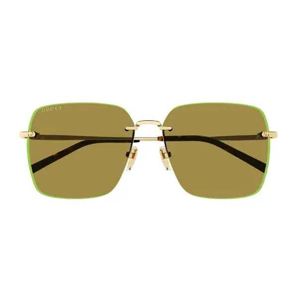 Gucci Gg1955sa Rimless Sunglasses - Gold