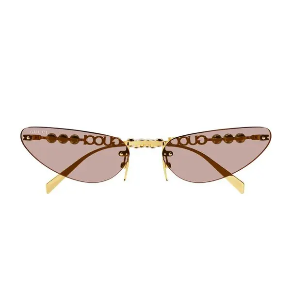 Gucci Linea Name Of Brand Gg1920s Sunglasses - Gold