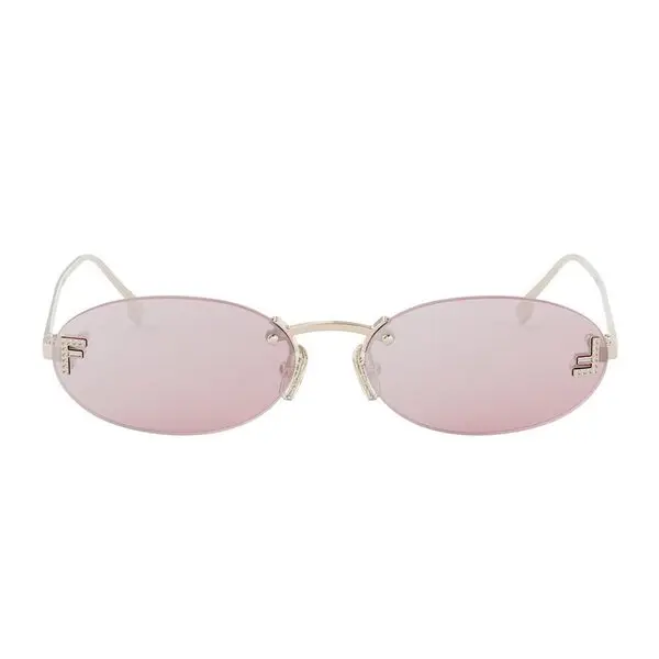 Fendi First Crystal Sunglasses - Rose Gold