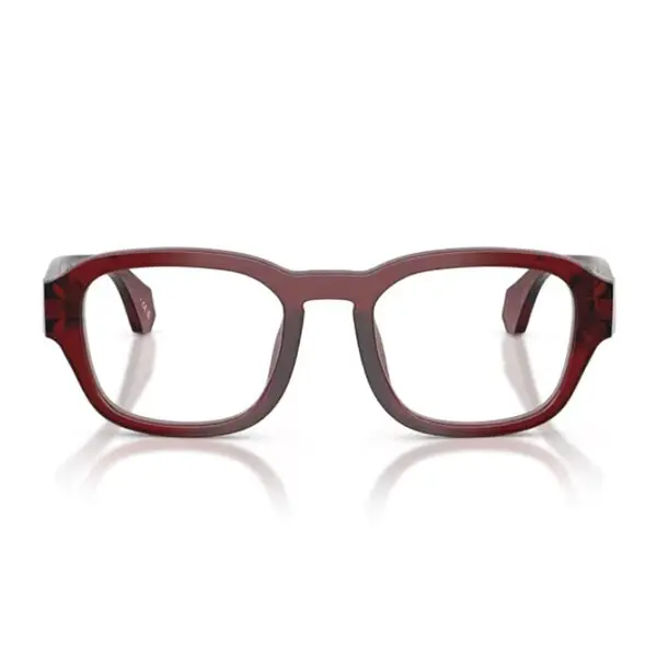 ALAIN MIKLI Square Frame Eyeglasses - Bordeaux