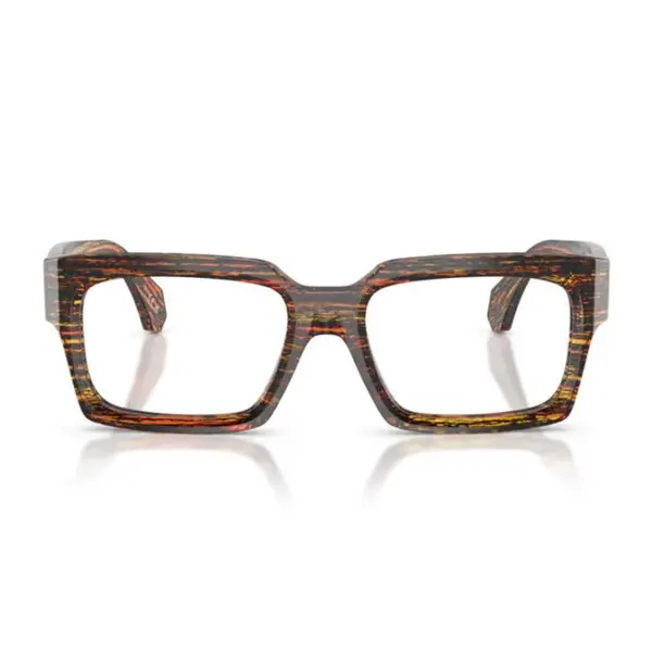 ALAIN MIKLI Rectangular Eyeglasses - Havana