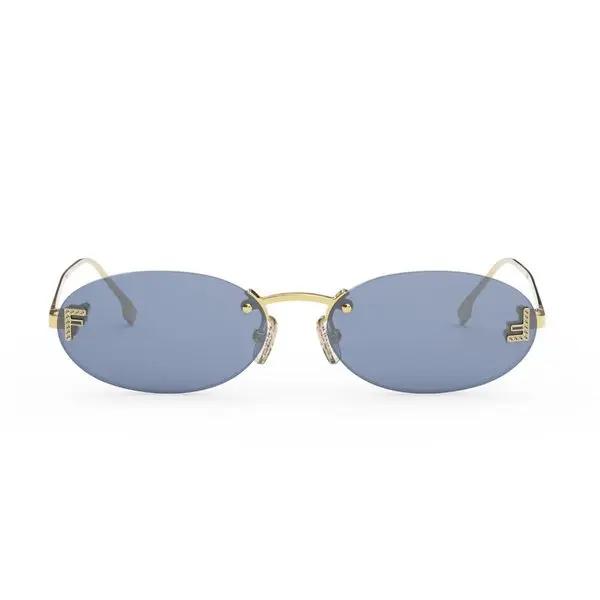 Fendi First Crystal Sunglasses - Gold