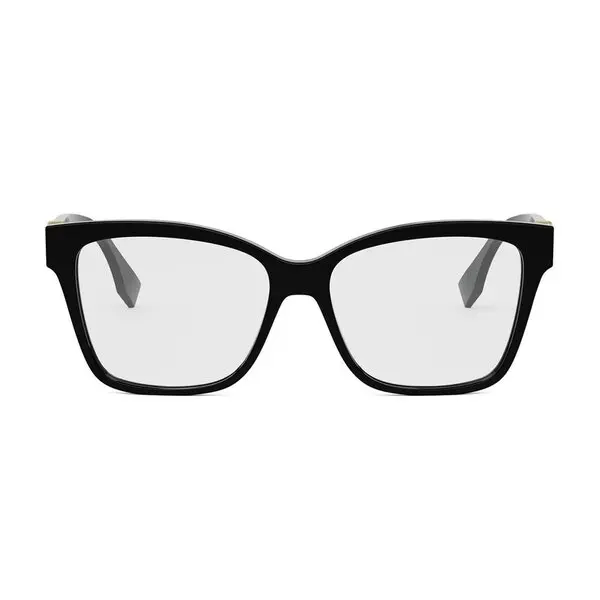 Fendi Ff Diamonds Butterfly Acetate Eyeglasses - Black
