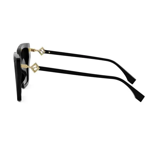 Fendi Ff Diamonds Square Sunglasses - Black