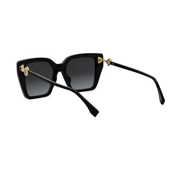Fendi Ff Diamonds Square Sunglasses - Black