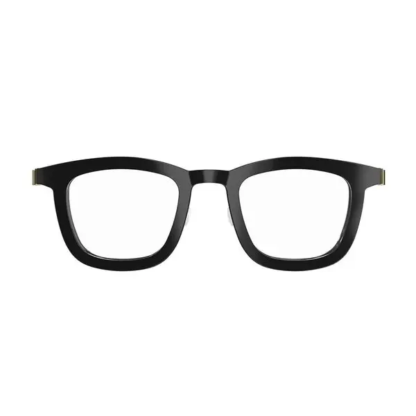 LINDBERG Acetanium Square Frame Eyeglasses - Black