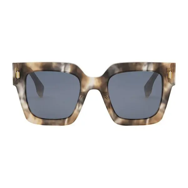 Fendi Roma Square Frame Sunglasses - Havana