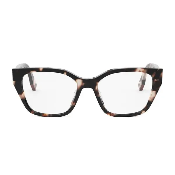 Fendi Geometric Eyeglasses - Havana