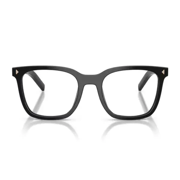 Prada Full Rim Square Eyeglasses - Black