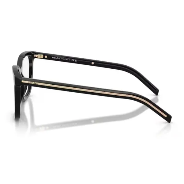 Prada Full Rim Square Eyeglasses - Black