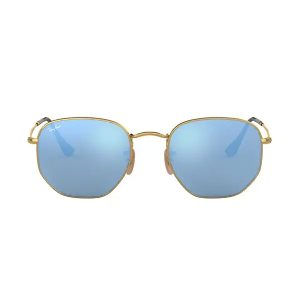 RAY BAN Hexagonal Sunglasses - Gold