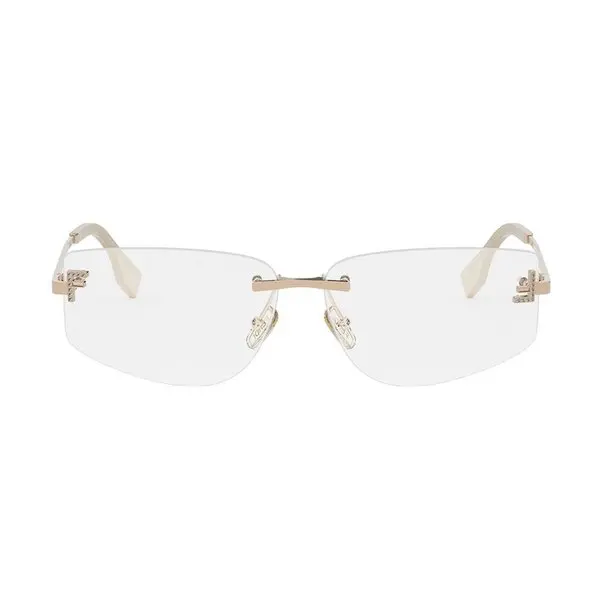 Fendi Rimless Optical Glasses - Rose Gold