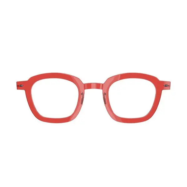 LINDBERG Squared Eyeglasses - Red