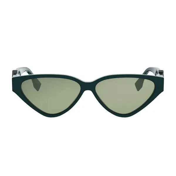 Fendi Ff Diamonds Cat-eye Sunglasses - Green