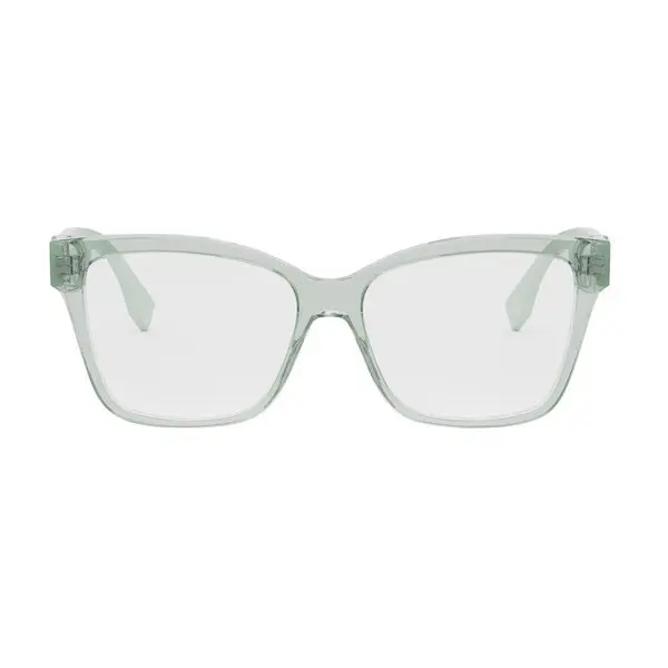 Fendi Ff Diamonds Butterfly Acetate Eyeglasses - Green
